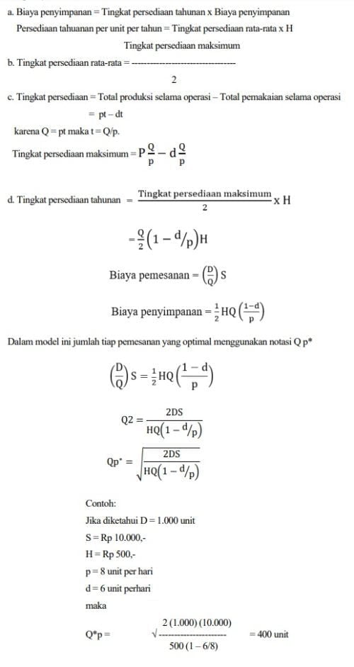 Persediaan (Inventory): Pengertian, Manajemen, Jenis, Model, Rumus, Dsb ...